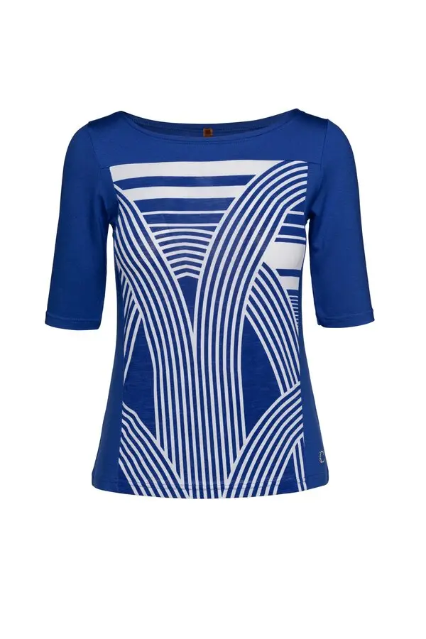 CONQUISTA Printed Half-sleeved Top