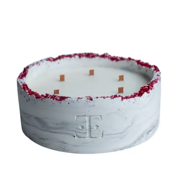 Esti Living Luna Collection Simply Candle - Red