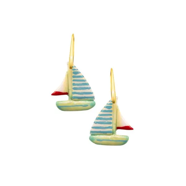 SUNSET MAGIC STUDIO Sail Away Sailboat Earrings