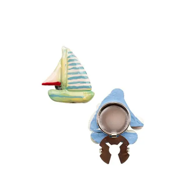 SUNSET MAGIC STUDIO Sail Away Button Cover Pair - Yellow