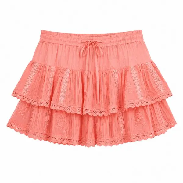 MUCHE & MUCHETTE Coquette Skort Coral