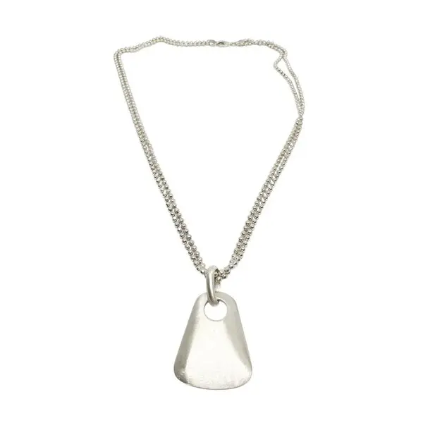 TG-JEWELLERY BY TAMARA GERVASIO One Of A Kind Pendant Necklace On Double Ball Chain In Sterling - Silver