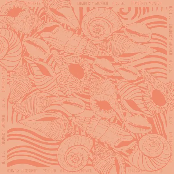 LAMBERTY MUNICH One Hundred Seashells Silk & Wool Scarf