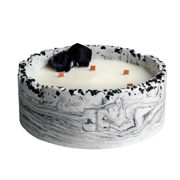 Esti Living Luna Collection Rose Candle - Black