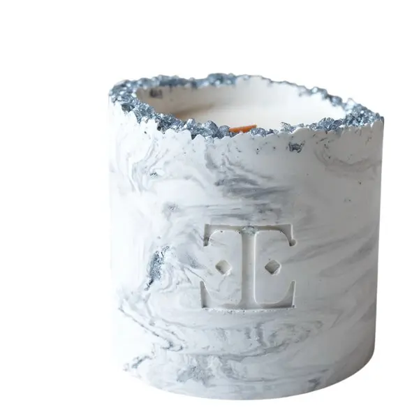 Esti Living Muse Crystal Candle Large - Silver