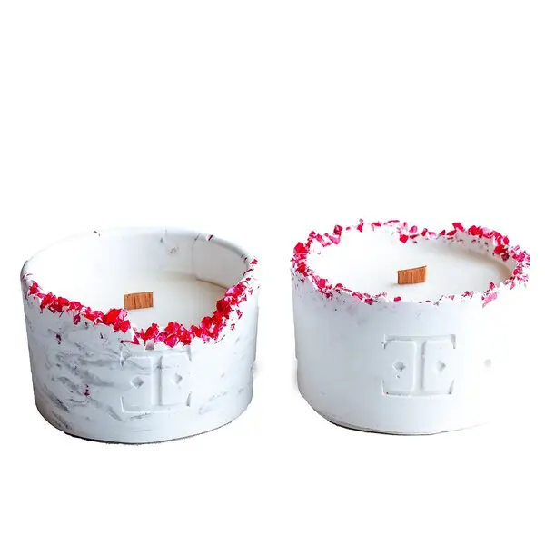 Esti Living Silver / Red Simply Red Midi Candle Set - Silver/red