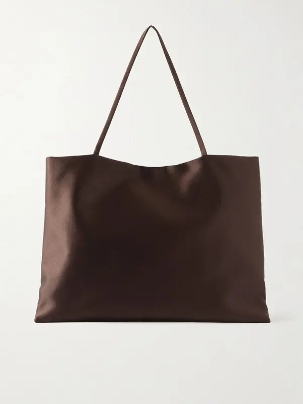 THE ROW Cecily Large Satin Tote - Brown
