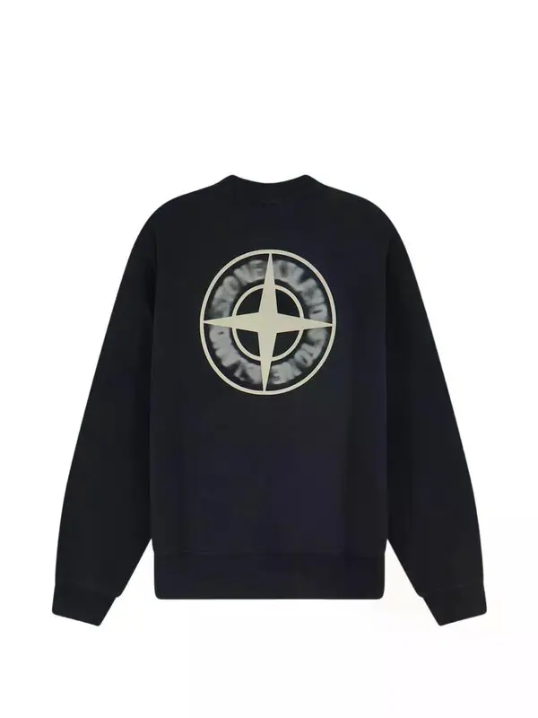 Stone Island Logo-print Sweatshirt - Black