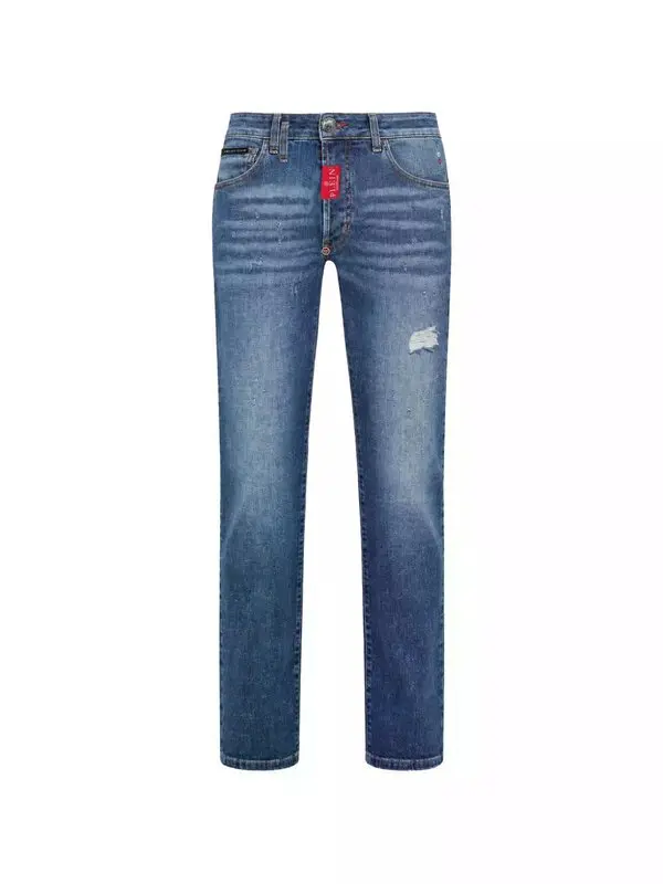 Philipp Plein Straight Supreme Fit Jeans - Blue