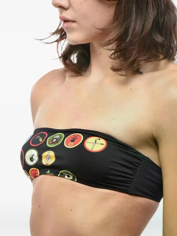 Dsquared2 Printed Bandeau Bikini Top