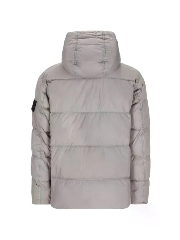 Stone Island Crinkle Reps Ny Padded Jacket - Grey