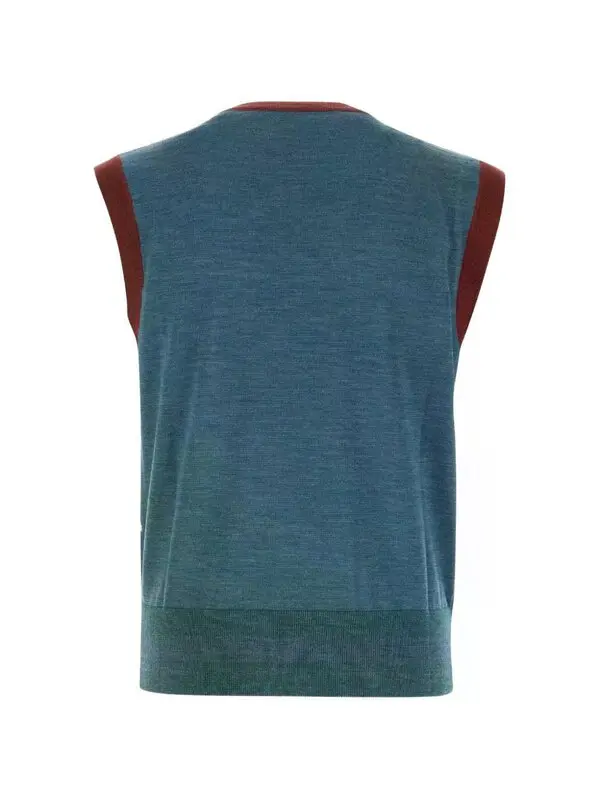 VIVIENNE WESTWOOD Argyle Embroidered Sweater - Blue