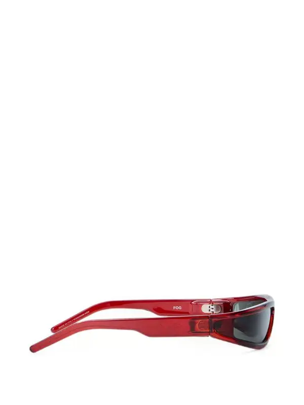 Rick Owens Fog Rectangle-frame Sunglasses