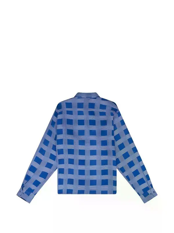 4SDESIGNS Plaid-pattern Buttoned Shirt