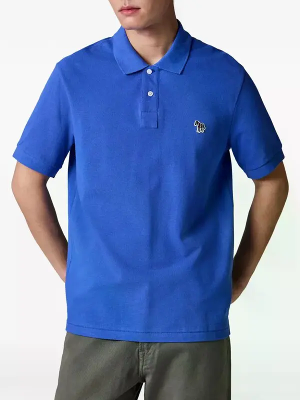 Paul Smith Mid Organic Cotton Zebra Polo Shirt