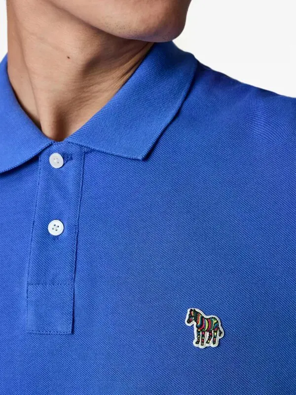 Paul Smith Mid Organic Cotton Zebra Polo Shirt