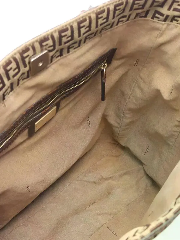 Fendi 2010s Zucchino Canvas Tote Bag