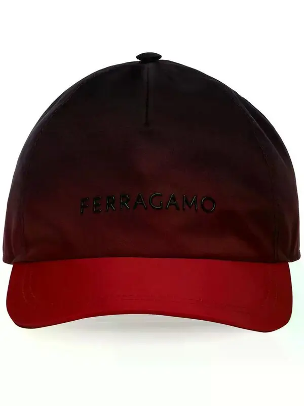 FERRAGAMO Logo-appliqué Cotton Baseball Cap - Red