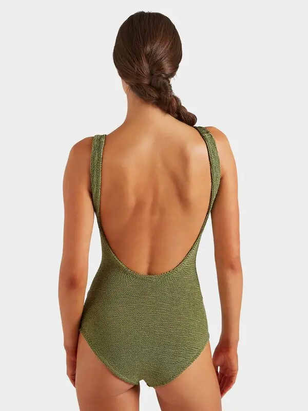 Hunza G Coverage Square Neck One Piece Swimsuit