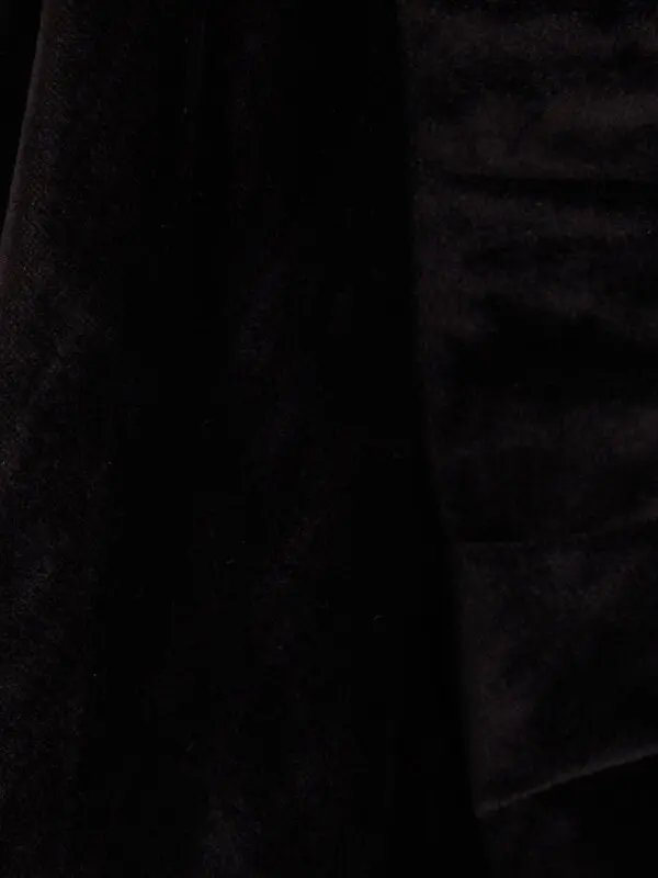 Balenciaga Velvet Maxi Dress With Asymmetric Neckline