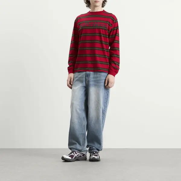 NO PROBLEMO Striped Ls Tee