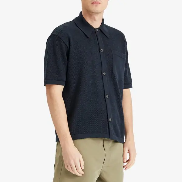 Oliver Peoples Short Sleeve Mawes Knited Shirt