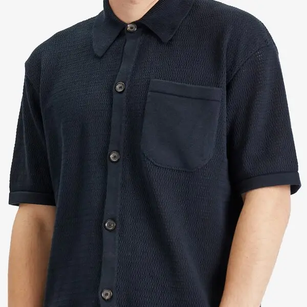 Oliver Peoples Short Sleeve Mawes Knited Shirt