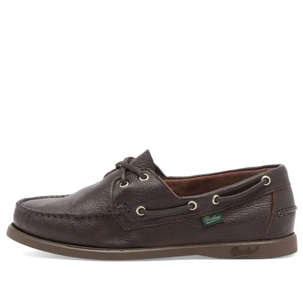 Paraboot Barth Leather Boat Shoe - Brown