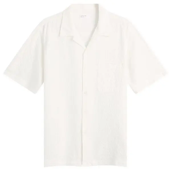 Universal Works Arten Seersucker Road Shirt - Ecru