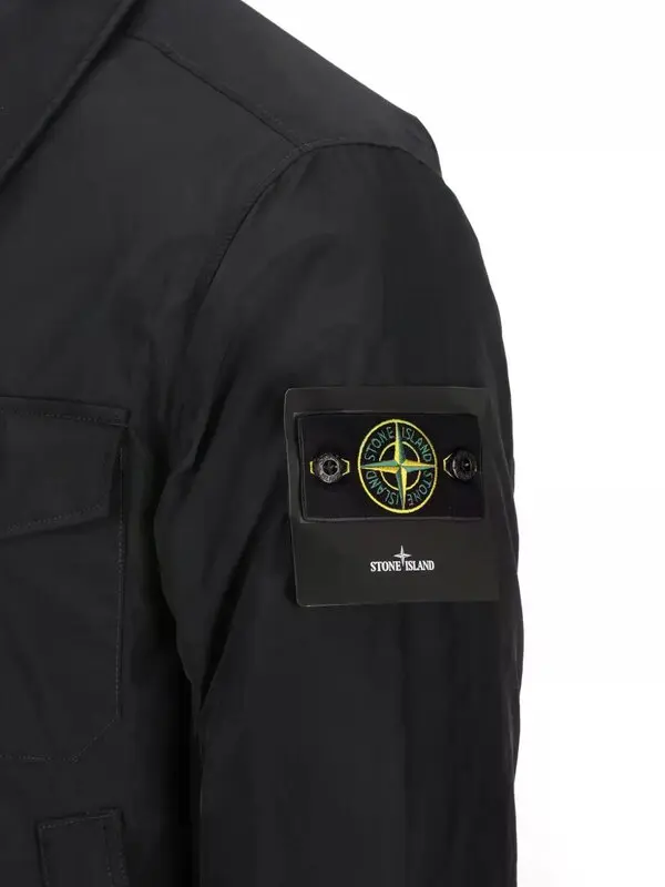 Stone Island Micro Reps Logo-patch Shirt Jacket