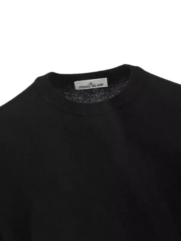 Stone Island Logo-patch Crew-neck Sweatshirt