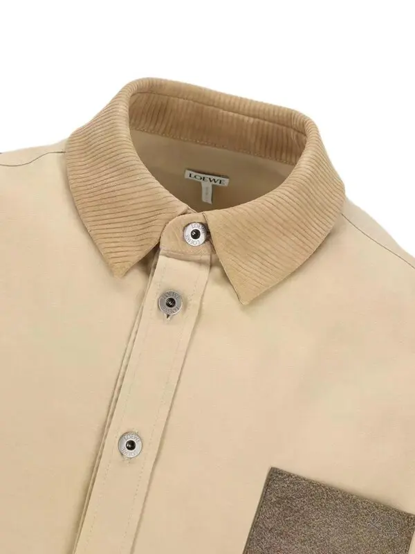 Loewe Corduroy-collar Embroidered Jacket