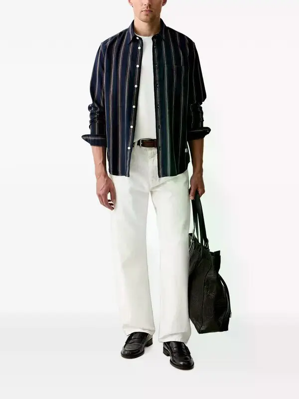 Marc O'polo Vertical-stripe Chest-pocket Shirt