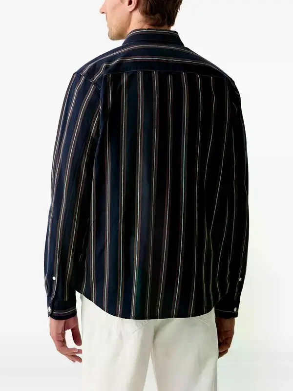 Marc O'polo Vertical-stripe Chest-pocket Shirt