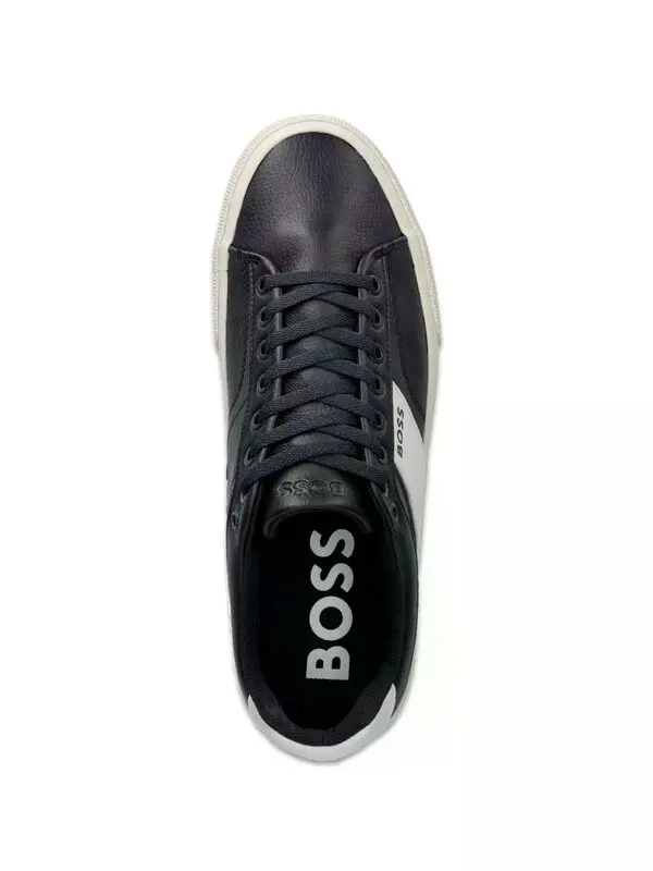 BOSS Logo-print Panelled Sneakers - Blue