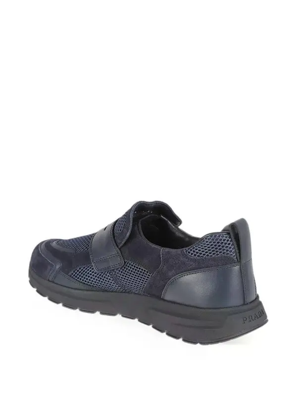 Prada Prax Mesh-panel Slip-on Sneakers - Blue