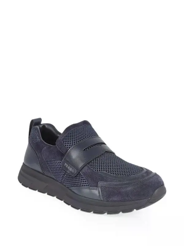 Prada Prax Mesh-panel Slip-on Sneakers