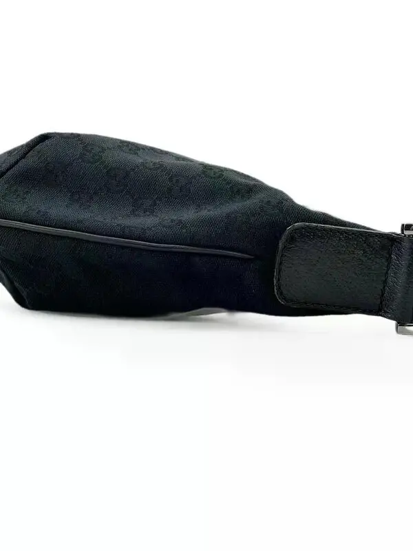 Gucci 2000s Gg Canvas Shoulder Bag - Black
