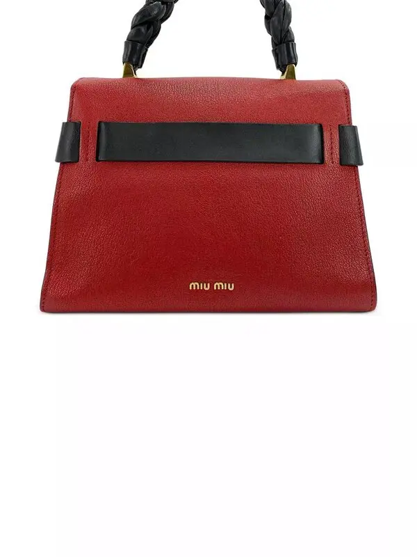 Miu Miu Madras Click Tote Bag - Red