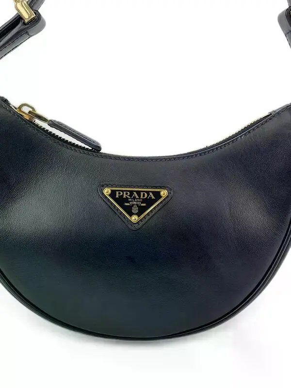 Prada 2020s Arqué Shoulder Bag - Black