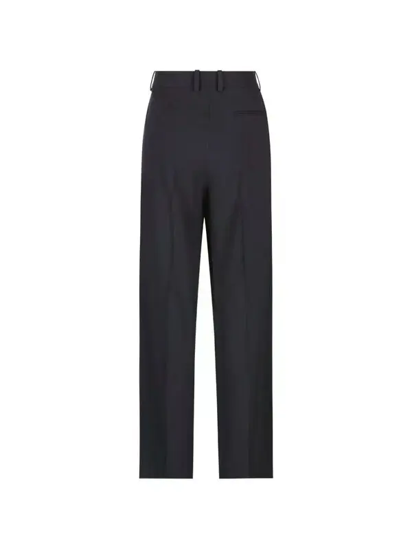Loewe Side-stripe Pressed-crease Trousers - Blue