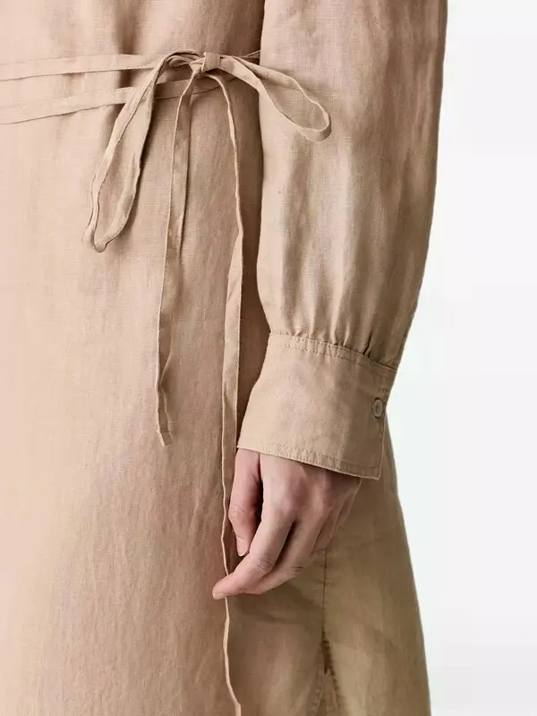 Marc O'polo Belted Long-sleeve Mini Dress
