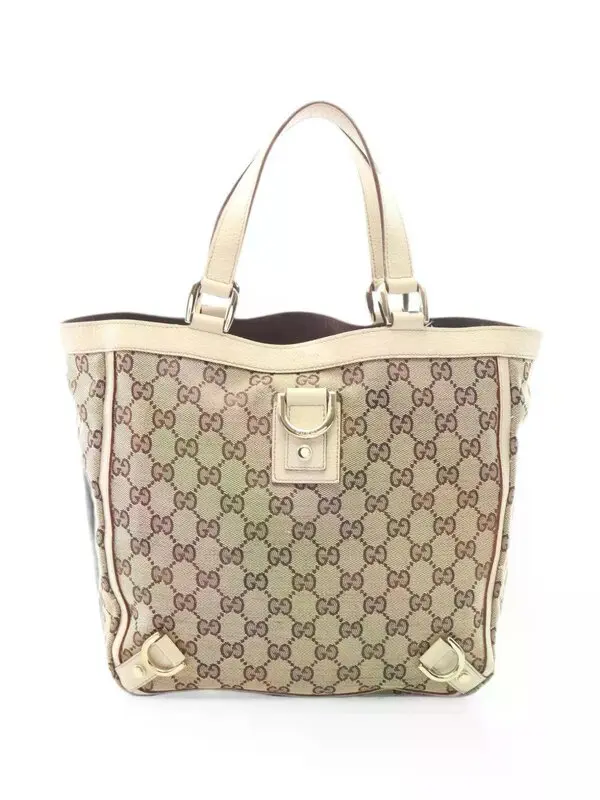 Gucci 2000s Gg Abbey Tote Bag - Neutrals
