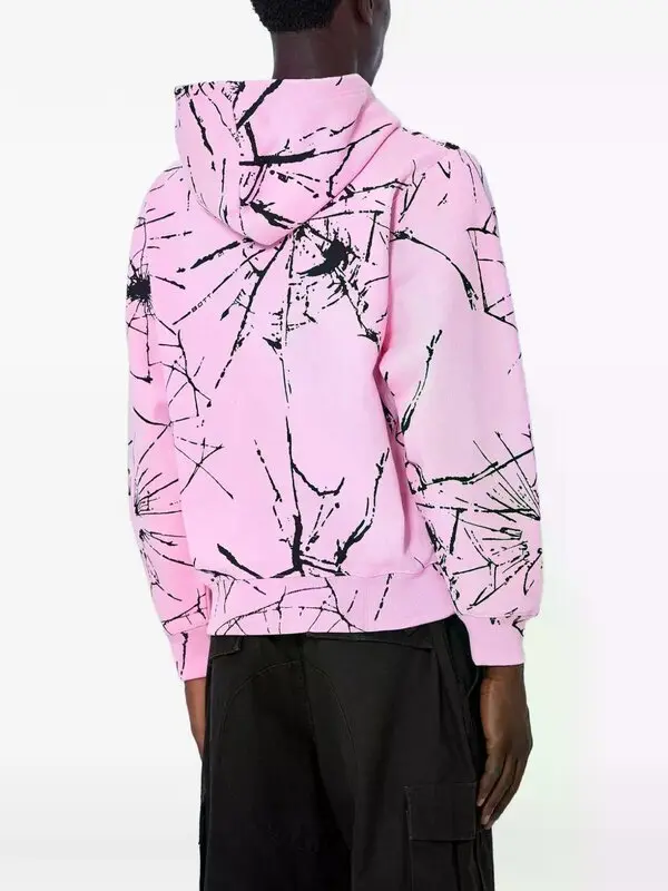 BOTT Shattered Print Zip-up Hoodie