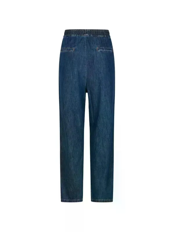 Valentino Garavani Vlogo Signature Drawstring Jeans - Blue