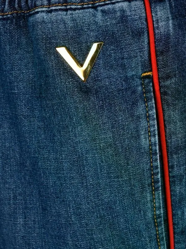 Valentino Garavani Vlogo Signature Drawstring Jeans