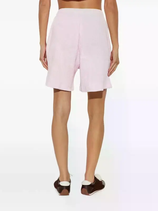 American Vintage Waffle-knit Cotton Shorts