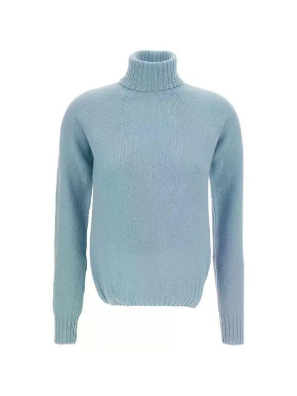 DRUMOHR Roll-neck Raglan-sleeved Sweater - Blue