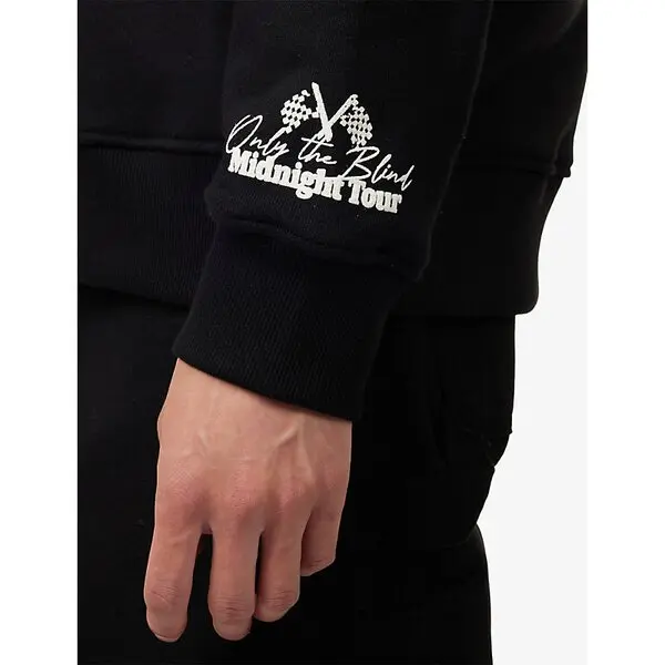 ONLY THE BLIND Midnight Tour Printed Cotton-jersey Sweatshirt