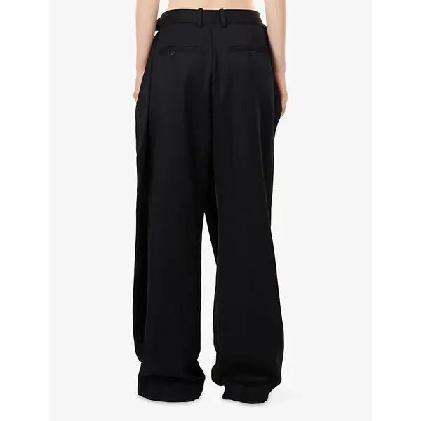 JW Anderson Fold-over Wool Trousers